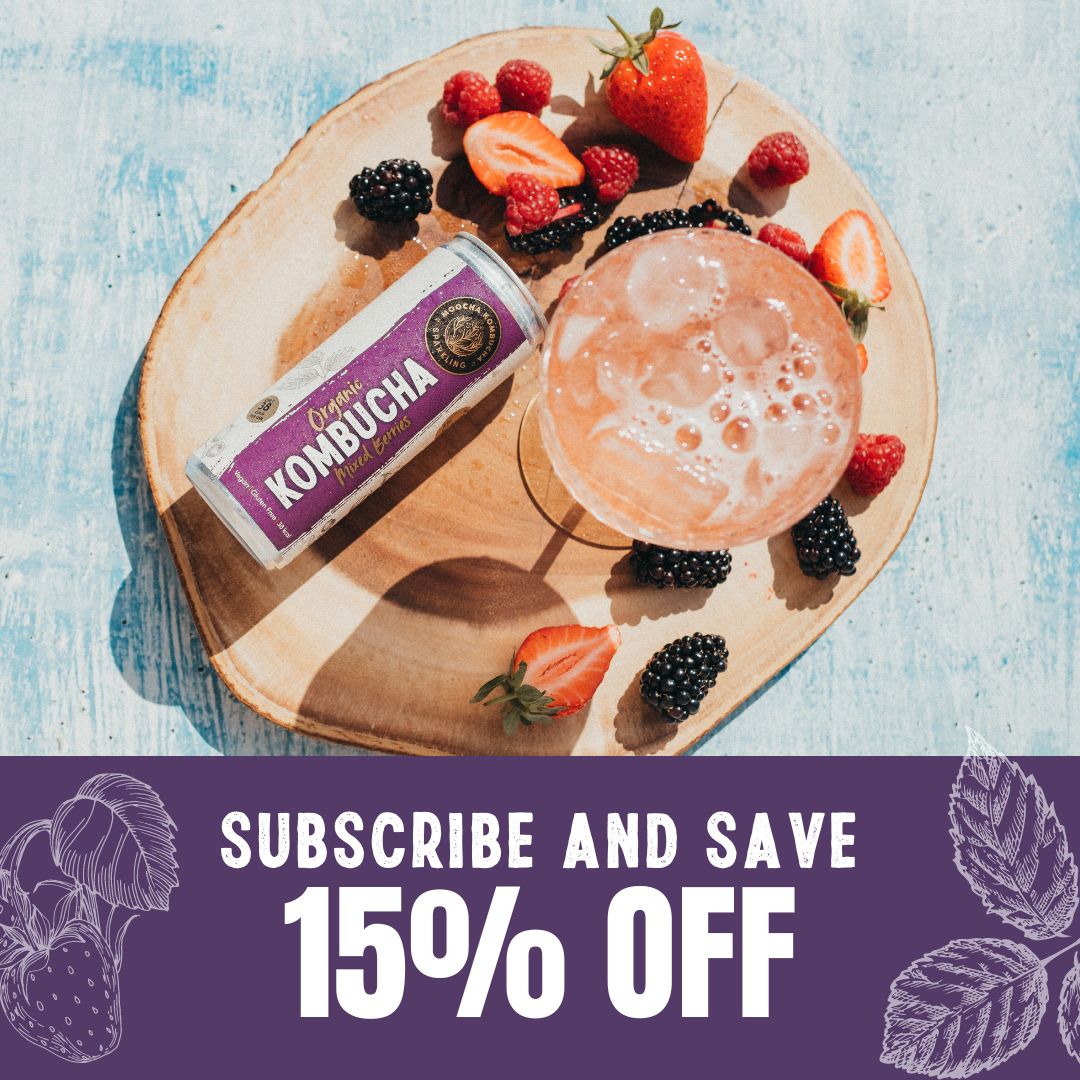 Moocha Kombucha | Monthly Subscription | Mixed Berry Cans